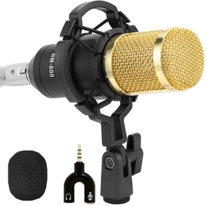 TechBlaze BM 800 condenser Microphone Set for studio recording , Gaming, YouTube Microphone ...