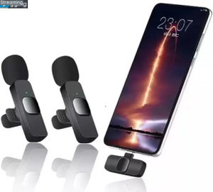 Stybits S1177 Pro K9 Dual Collar Mic IOS/Android Type C Mic Black(pack of 1) Microphone ...