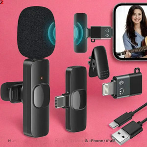 Stybits A838 K9 Dual Mic wireless Support Android Type C Devices vlogging Microphone Microphone ...