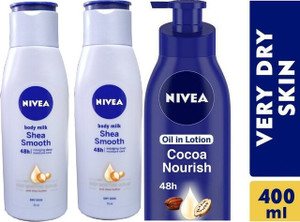 NIVEA Body Milk Shea Smooth_Cocoa Nourish Lotion - Price in India, Buy NIVEA Body Milk Shea ...