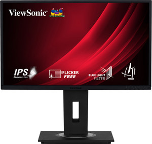 ViewSonic 60.96 cm (24 Inch) Full HD LED Backlit IPS Panel Vdisplay manager for split screen ...