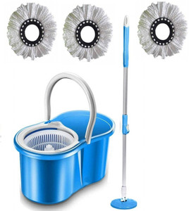 Gentech Elegant Blue Wet & Dry Bucket Magic Mop - [With 3 Refills] Mop Set Price in India - Buy ...