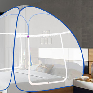 NM CREATION Mosquito Net Polyester Foldable for king size White Blue ...