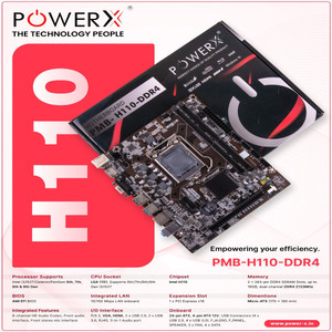 powerx H110 LGA1151Socket ATX Intel H110 Chipset DDR4 Motherboard for Desktop - powerx ...