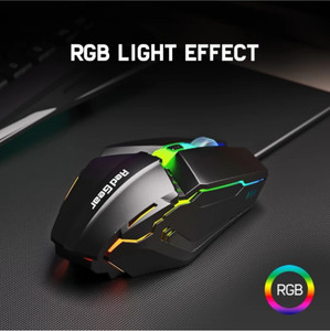 elite office A-10 Gaming Mouse with LED and DPI Upto 2400 Wired Ambidextrous Optical Gaming ...