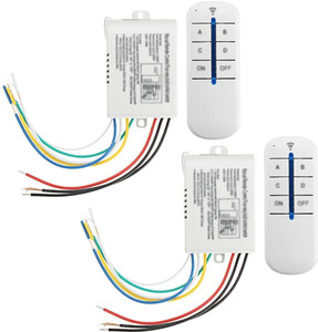 shockley 4-Way Digital Switch ON/Off 220V-240V Light RF Remote Control Wireless (2 Pc ...
