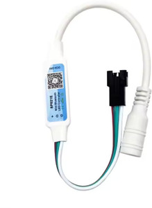 AuraStrips SP621E Addressable RGB LedStrip Controller, 5V-24V App-Controlled WS2812B/WS2811 ...