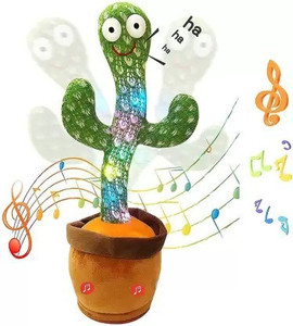 trendyebros Dancing Cactus with Lights Up Talking Singing Toy Education ...