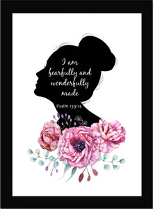 I am Fearfully And Wonderfully Made - Bible Verse Wall Photo Frame Wall ...