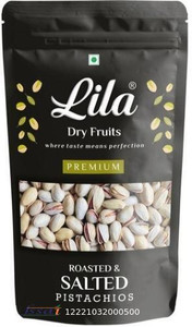 lila dry fruits Whole Roasted Salted Pistachios [Pista King]| Namkeen Pista| 250GM Pistachios ...
