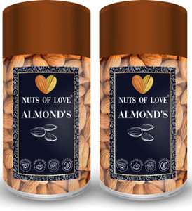 nutsoflove Premium Whole Almonds 1kg (500g x 2 Packs) - Fresh, Natural & Healthy Snack Almonds ...