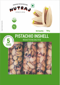 Nutraj California Roasted Salted Pistachios 750g, Pista Dry Fruits Pistachios Price in India ...