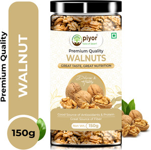 PIYOR 100% Natural Premium Kashmiri Walnuts Kernels Deluxe full Akharot (150 G) Walnuts Price in ...