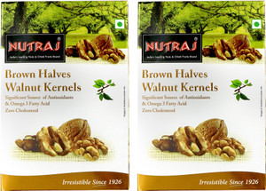 Nutraj Brown Halves Walnut Kernels 500g (250g X 2), Akhort Giri 500g, Walnuts Price in India ...