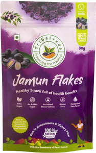 Tribalveda Jamun Flakes 80 gm Dried Jamun Fruit Fresh Jambolana Black Plum Blackberry Price in ...