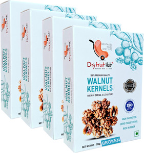 Dry Fruit Hub Kashmiri Walnut Kernels Light Amber 1kg, Akhrot Walnut, Walnut Without Shell ...