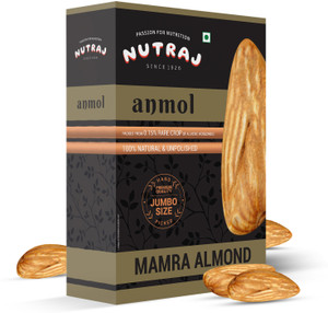 Nutraj 100% Natural Premium Anmol Mamra Almonds/Badam Reduces Bad Cholesterol Almonds Price in ...