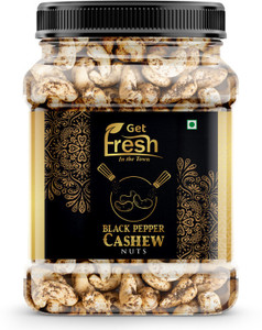 Get Fresh Roasted & Salted Black Pepper Cashew Nuts Cashews Price in India - Buy Get Fresh ...