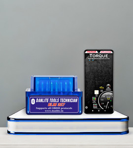 DLKW Danlite ELM OBD 2 Bluetooth Car & Bike Fault Diagnostic Device Mini ELM V2.1 OBD OBD Reader ...
