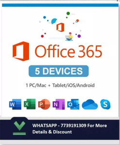 MICROSOFT Office 365 Pro Plus For 5 Users/PC (Lifetime Account) + 5TB Onedrive - MICROSOFT ...