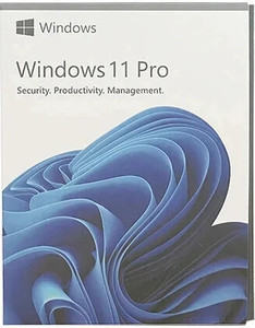 MICROSOFT Windows 11 Professional Box Pack USB 3.0 FPP Retail License 64/32 Bit (New ...