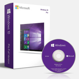 MICROSOFT Windows 10 (1 User/PC, Lifetime Validity) DVD OEM Pack English Version 64/32 Bit ...