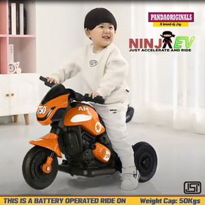 Pandaoriginals Ninja Ev Bike Battery Operated Musical Toy - Ninja Ev Bike Battery Operated ...