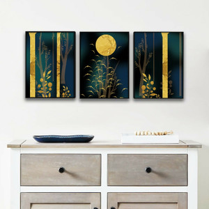 Painting Mantra Calm Forest Wall Art For Living room & Home Decoration ...