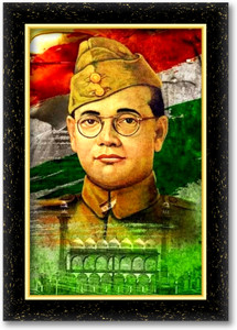 ARAAKA NETAJI SUBHASH CHANDRA BOSE photo frame (Wood Base and Front Laminated) Acrylic 8 inch x ...