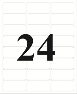 SMARTSON A4 Size 64mm x 34mm (White) Paper ( 24 Label 100 Sheet) Self-Adhesive Paper Label Price ...