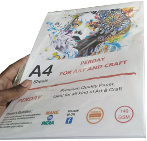 Flipkart.com | KRASHTIC IVORY 300 GSM A4 Ivory Paper Set Of 20 Sheet, for Drawing, Painting ...