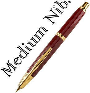 PILOT CAPLESS DECIMO GOLD ACCENTS RED FOUNTAIN PEN – 18KT GOLD MEDIUM NIB Fountain Pen - Buy ...