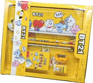 Flipkart.com | arbuda Stationery Gift set BTS BTS Art Metal Pencil Box ...