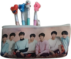 Flipkart.com | TITIRANGI Stationery Pouch with 4 BTS BT21 Pencil for ...