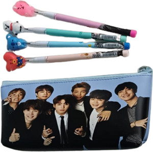 Flipkart.com | TITIRANGI Stationery Pouch with 4 BTS BT21 Pencil for ...