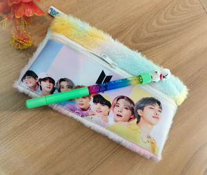 Flipkart.com | Paper Bear BTS Fur Pouch Art EVA Pencil Box - Pouch