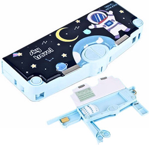 Flipkart.com | ADICHAI Space Theme Space Theme Art Plastic Pencil Box - Box