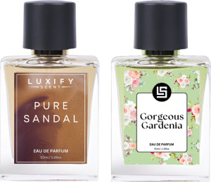 Buy Luxify Scent Pure Sandal & Gorgeous Gardenia Perfume | Long-Lasting | Luxury Gift Pack | Eau ...
