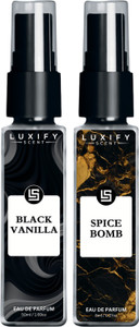 Buy Luxify Scent Duo Delight: Black Vanilla & Spice Bomb | Long Lasting | Travel Pack | Eau de ...
