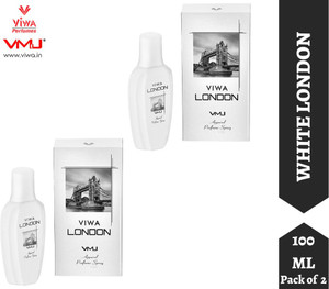 Buy VIWA VMJ White London Perfume 100ml Each (Pack of 2) Perfume - 200 ...