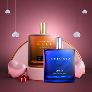Buy USTRAA Valentine Gift Pack - Malt & Insignia - Perfume for Men Eau de Parfum - 200 ml Online ...