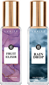 Buy Luxify Scent Fruit Elixir & Rain Drop Perfume| Long Lasting | Travel Pack | Eau de Parfum ...