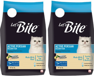 Let's bite Active Persian Ocean Fish 2 Kg (2x1 Kg) Dry Adult Cat Food Price in India - Buy Let's ...
