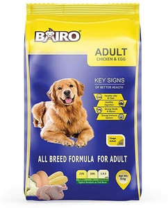 Bairo Chicken & Egg Chicken, Egg 5 kg Dry Adult Dog Food Price in India - Buy Bairo Chicken ...