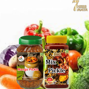 7Herbmaya Mango Pickle & Mix Pickle/Traditional Indian Recipe, Bold Flavors | Achar Mango, Mixed ...