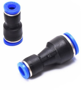 DLEIN Pu connector 8mm to 6mm Air Pipe pneumatic push connector Straigth connector 1-Way Reducer ...