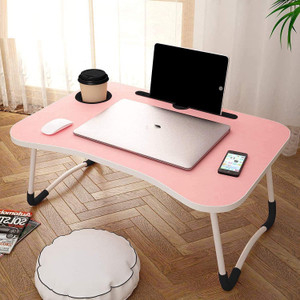 RYMEL Multi-Purpose Laptop Desk for Study and Reading with Dock Stand Foldable table, Wood ...