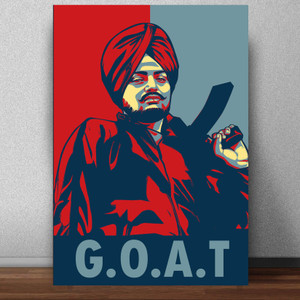 Sidhu Moosewala Poster for Room (Matte paper 300 GSM, 13 X 19 Inches, Multi-coloured, Lata ...