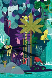 Wild Jungle Poster | Jungle Posters for Room | Unframed | With Self ...