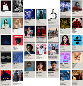 Posters Pack of 32 Music Album Aesthetic Wall Collage Posters Wall ...